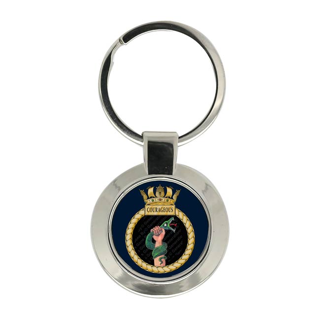 UK Gift Shop HMS Courageous, Royal Navy Key Ring