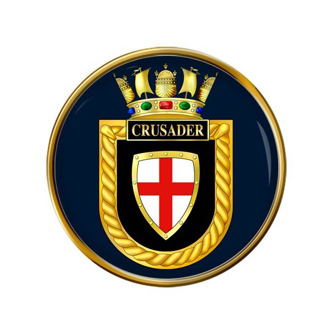 UK Gift Shop HMS Crusader, Royal Navy Pin Badge