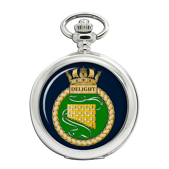 UK Gift Shop HMS Delight, Royal Navy Pocket Watch
