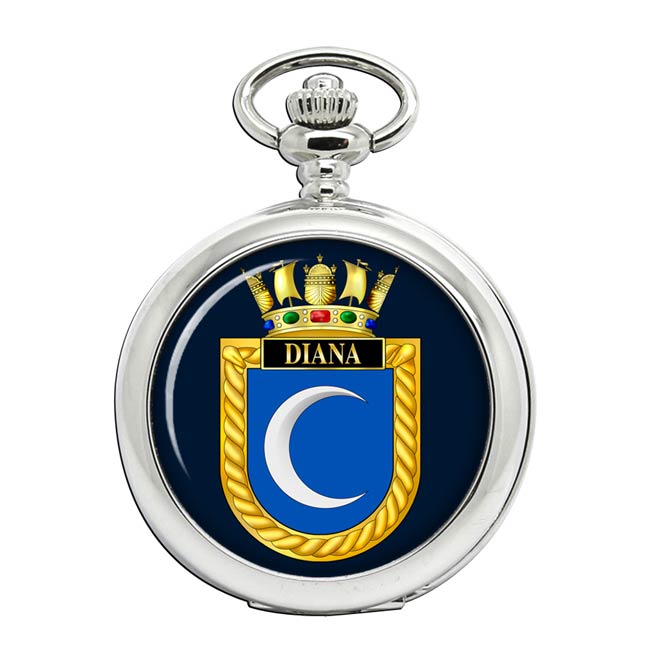 UK Gift Shop HMS Diana, Royal Navy Pocket Watch