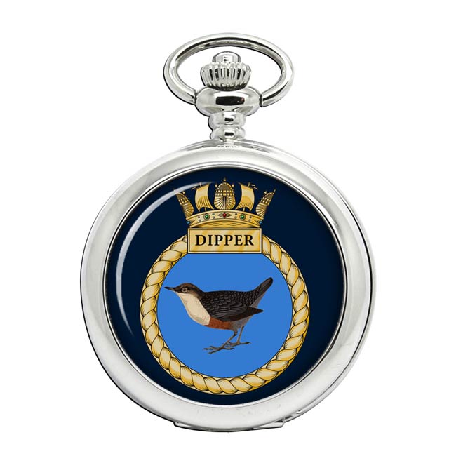 UK Gift Shop HMS Dipper, Royal Navy Pocket Watch