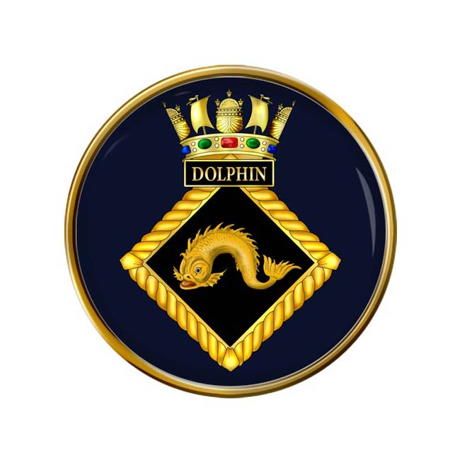 UK Gift Shop HMS Dolphin, Royal Navy Pin Badge
