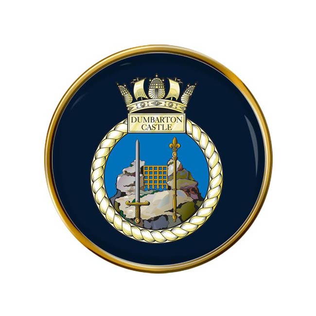 UK Gift Shop HMS Dumbarton Castle, Royal Navy Pin Badge