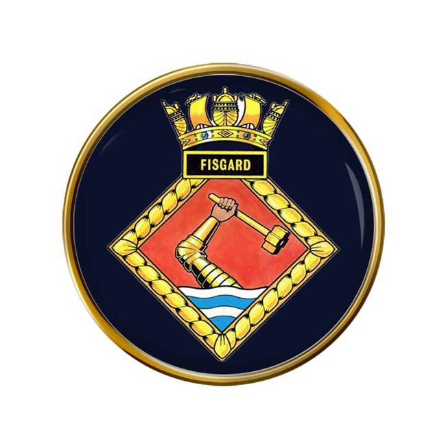 UK Gift Shop HMS Fisgard, Royal Navy Pin Badge