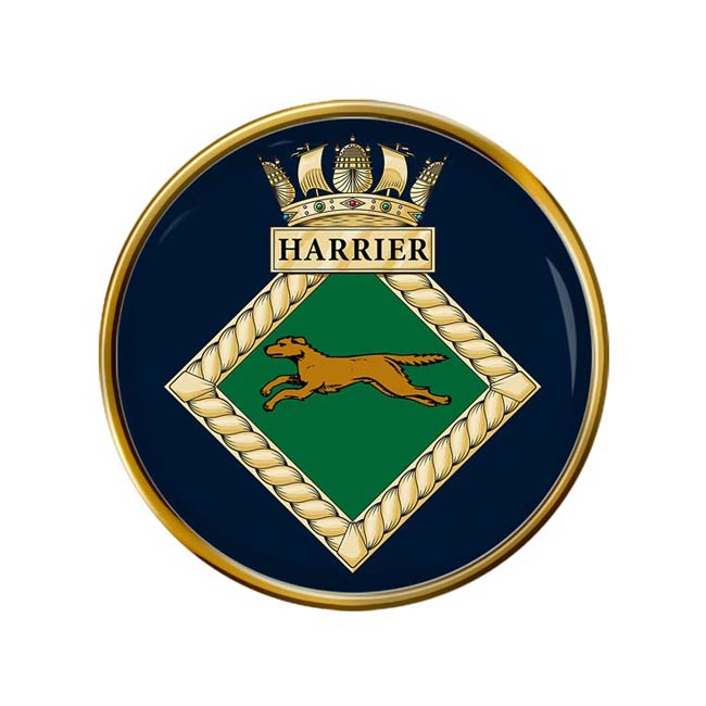 UK Gift Shop HMS Harrier, Royal Navy Pin Badge