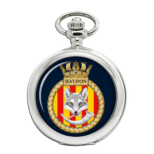 UK Gift Shop HMS Haydon, Royal Navy Pocket Watch