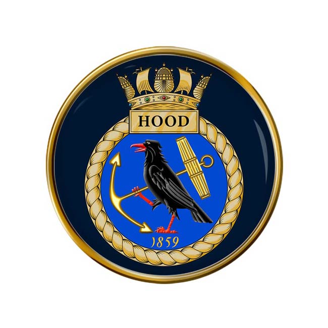 UK Gift Shop HMS Hood, Royal Navy Pin Badge