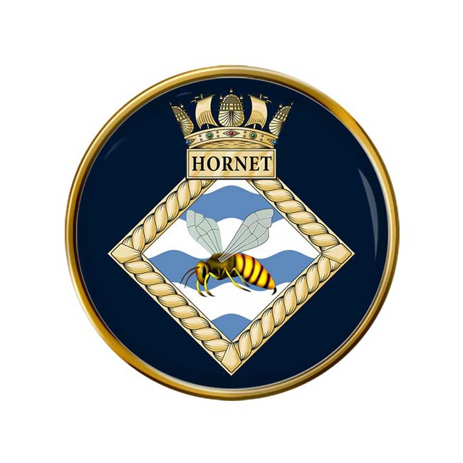 UK Gift Shop HMS Hornet, Royal Navy Pin Badge