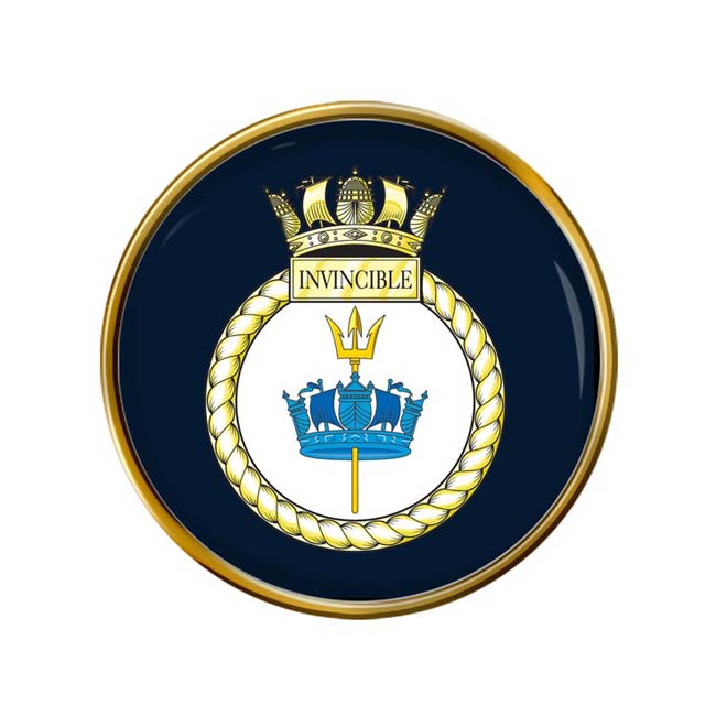 UK Gift Shop HMS Invincible, Royal Navy Pin Badge