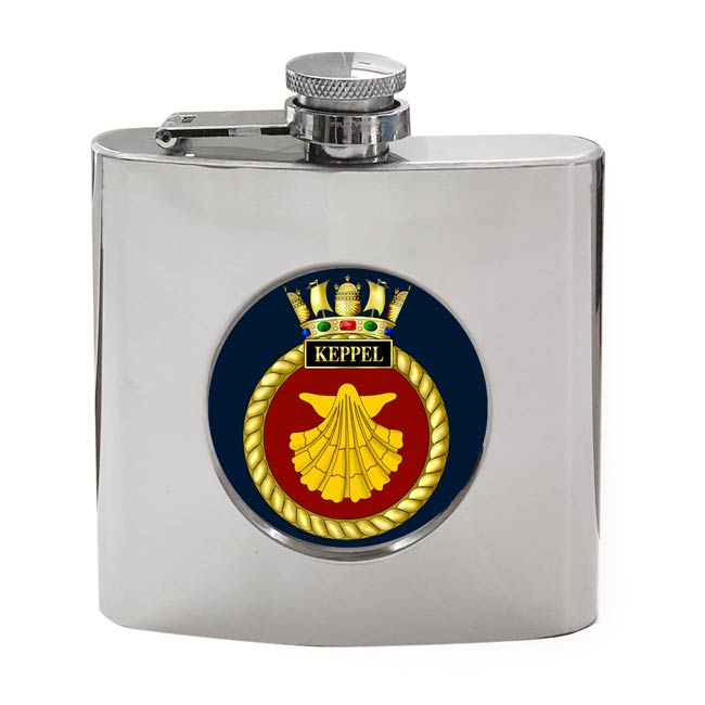 UK Gift Shop HMS Keppel, Royal Navy Hip Flask
