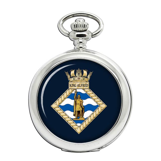 UK Gift Shop HMS King Alfred, Royal Navy Pocket Watch