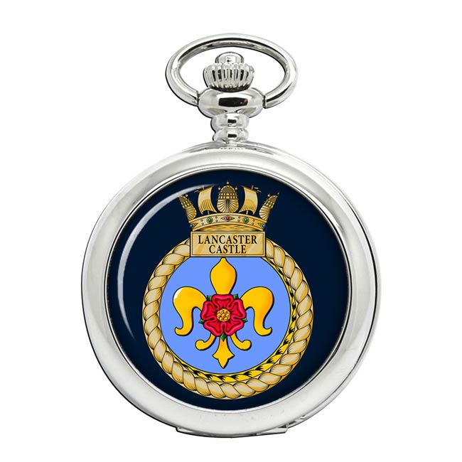 UK Gift Shop HMS Lancaster Castle, Royal Navy Pocket Watch