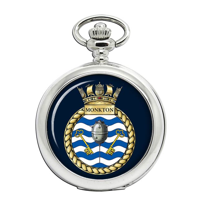 UK Gift Shop HMS Monkton, Royal Navy Pocket Watch