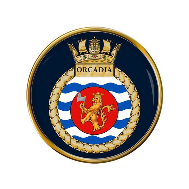 UK Gift Shop HMS Orcadia, Royal Navy Pin Badge