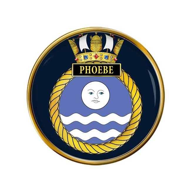 UK Gift Shop HMS Phoebe, Royal Navy Pin Badge