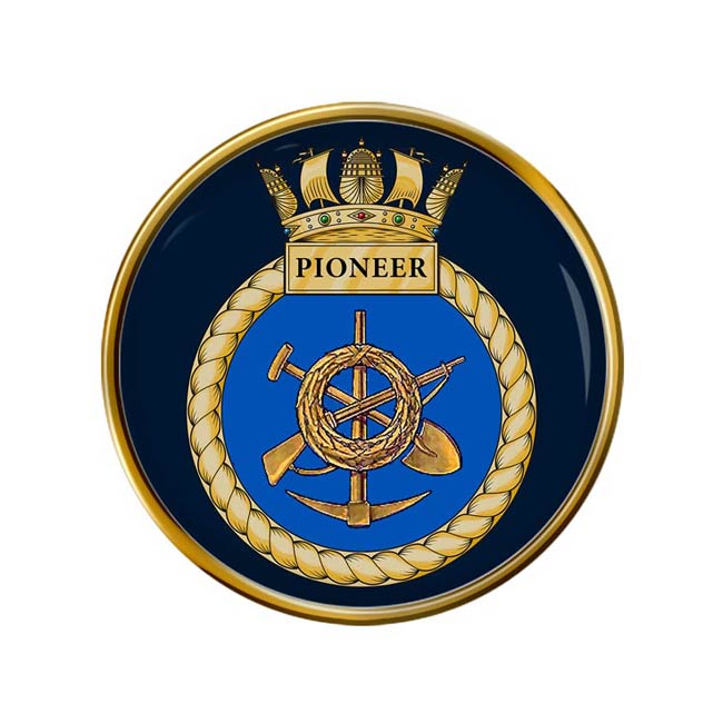 UK Gift Shop HMS Pioneer, Royal Navy Pin Badge