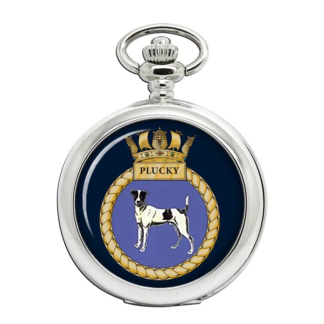 UK Gift Shop HMS Plucky, Royal Navy Pocket Watch