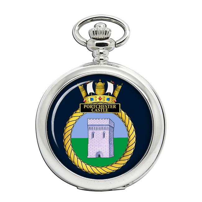 UK Gift Shop HMS Portchester Castle, Royal Navy Pocket Watch