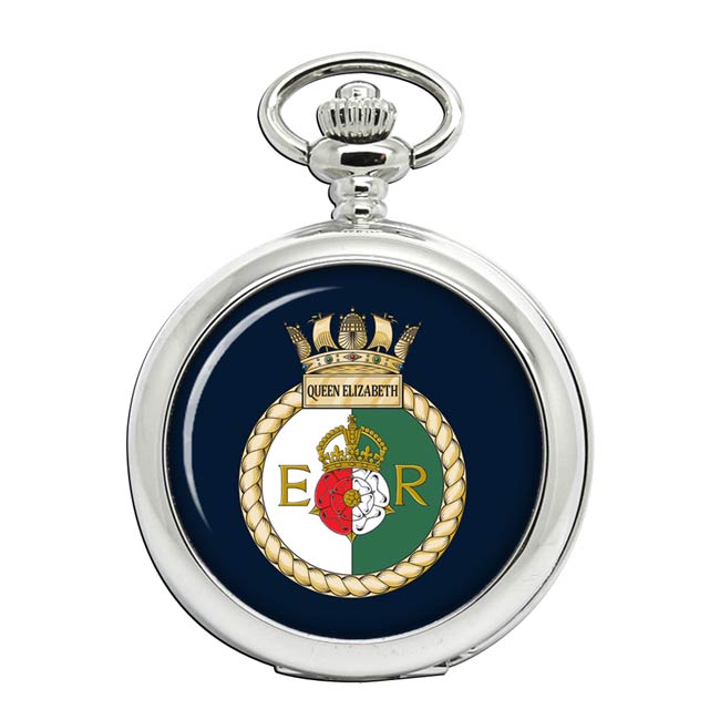 UK Gift Shop HMS Queen Elizabeth, Royal Navy Pocket Watch