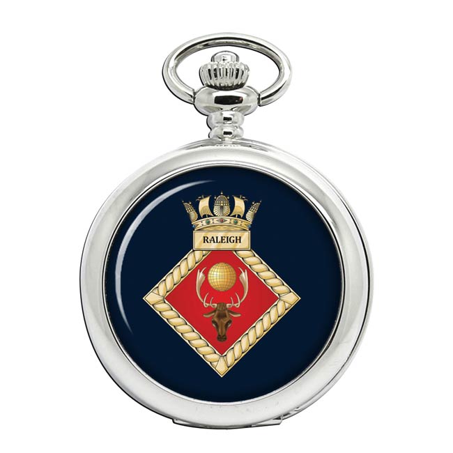 UK Gift Shop HMS Raleigh, Royal Navy Pocket Watch