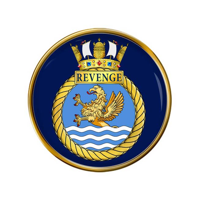 UK Gift Shop HMS Revenge, Royal Navy Pin Badge