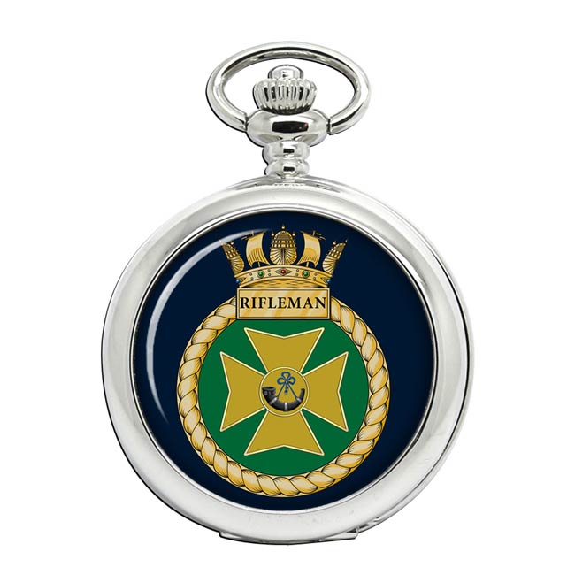 UK Gift Shop HMS Rifleman, Royal Navy Pocket Watch
