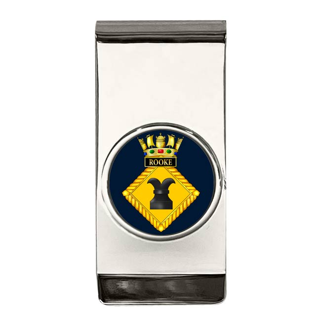 UK Gift Shop HMS Rooke, Royal Navy Money Clip