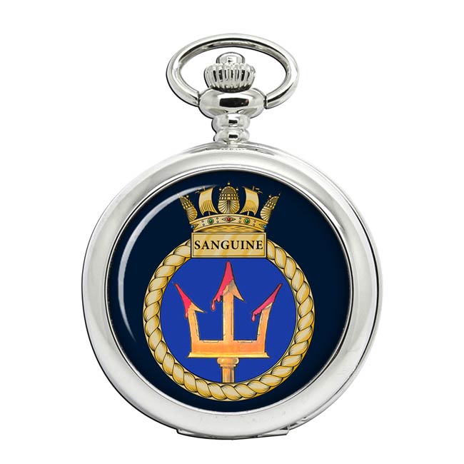 UK Gift Shop HMS Sanguine, Royal Navy Pocket Watch