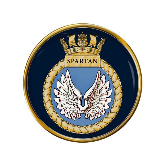UK Gift Shop HMS Spartan, Royal Navy Pin Badge
