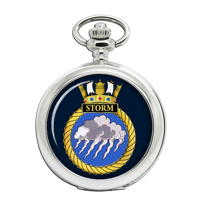 UK Gift Shop HMS Storm, Royal Navy Pocket Watch