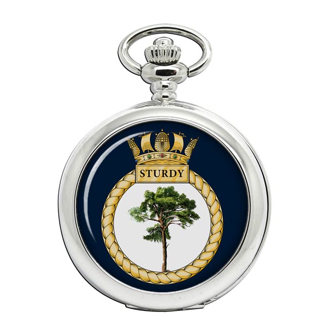 UK Gift Shop HMS Sturdy, Royal Navy Pocket Watch