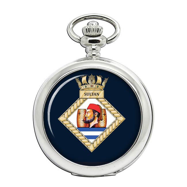 UK Gift Shop HMS Sultan, Royal Navy Pocket Watch