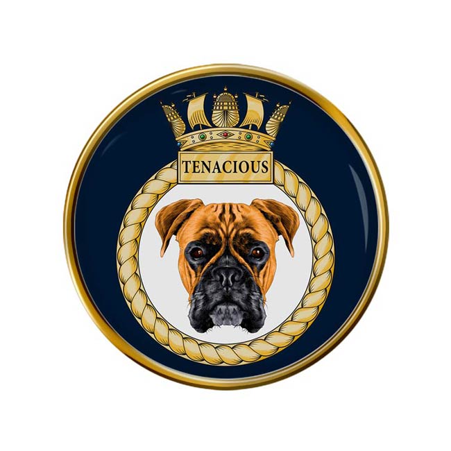 UK Gift Shop HMS Tenacious, Royal Navy Pin Badge