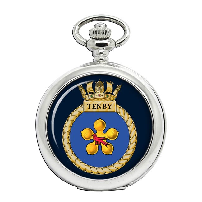 UK Gift Shop HMS Tenby, Royal Navy Pocket Watch