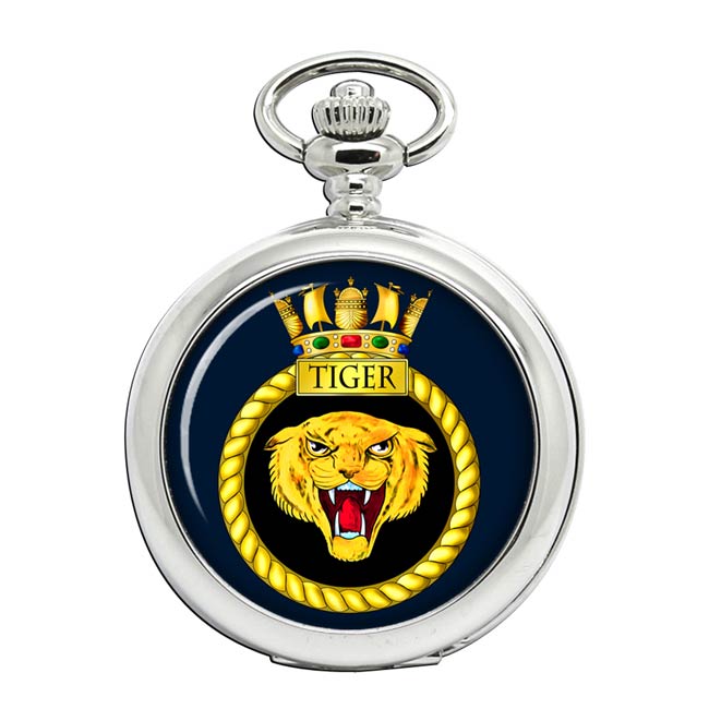 UK Gift Shop HMS Tiger, Royal Navy Pocket Watch