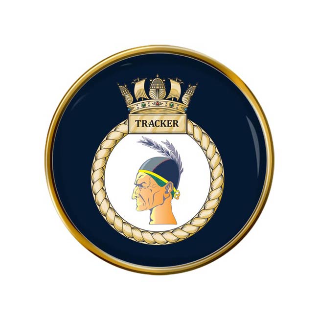 UK Gift Shop HMS Tracker, Royal Navy Pin Badge