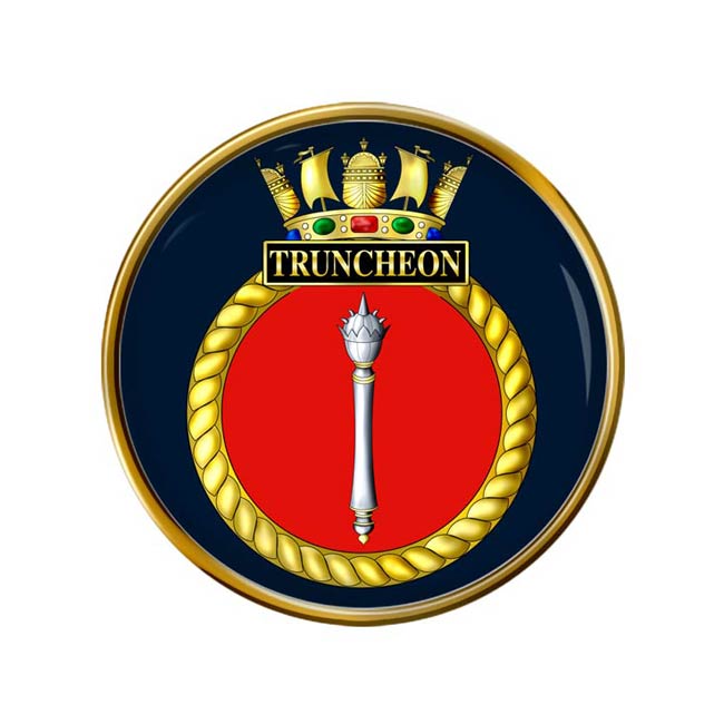UK Gift Shop HMS Truncheon, Royal Navy Pin Badge