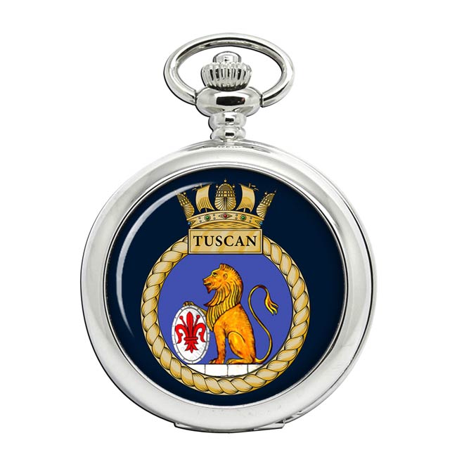 UK Gift Shop HMS Tuscan, Royal Navy Pocket Watch