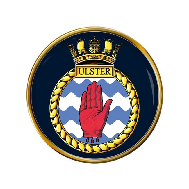 UK Gift Shop HMS Ulster, Royal Navy Pin Badge