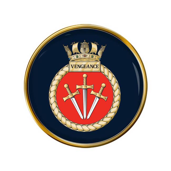 UK Gift Shop HMS Vengeance, Royal Navy Pin Badge