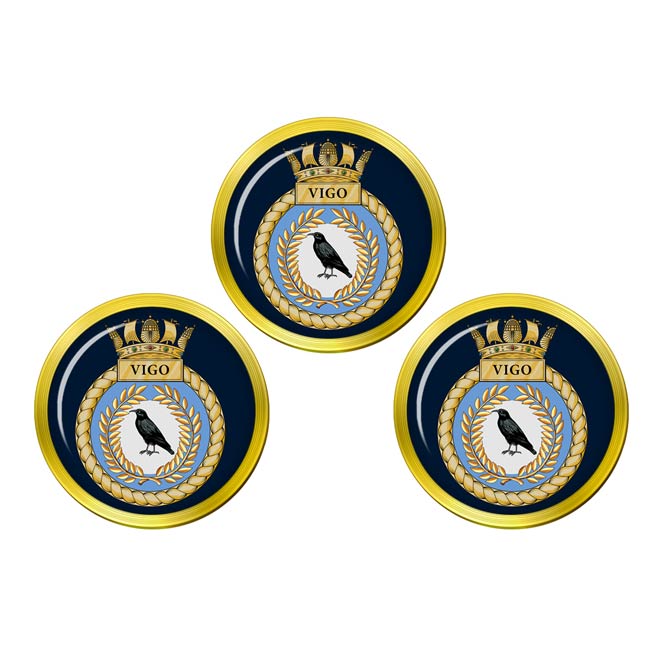 UK Gift Shop HMS Vigo, Royal Navy Golf Ball Markers