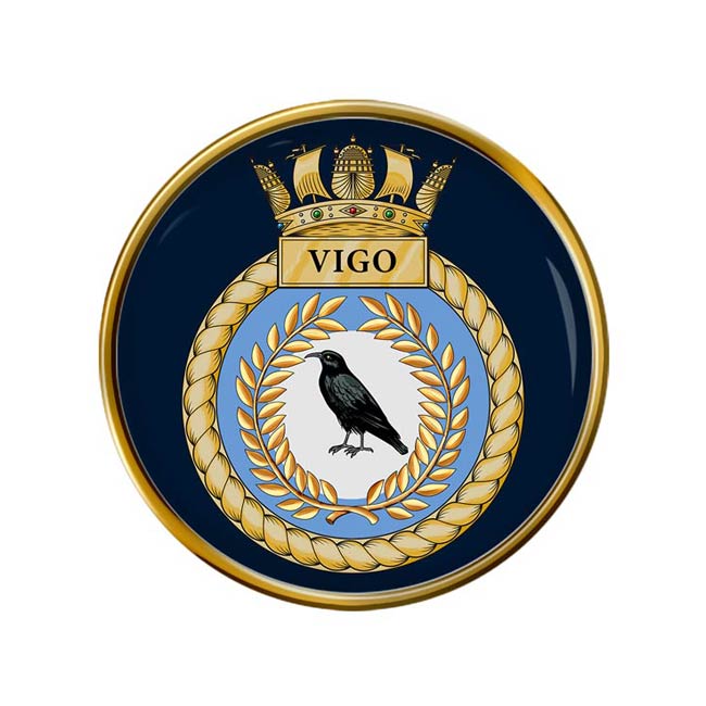 UK Gift Shop HMS Vigo, Royal Navy Pin Badge