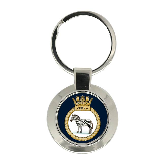 UK Gift Shop HMS Zebra, Royal Navy Key Ring