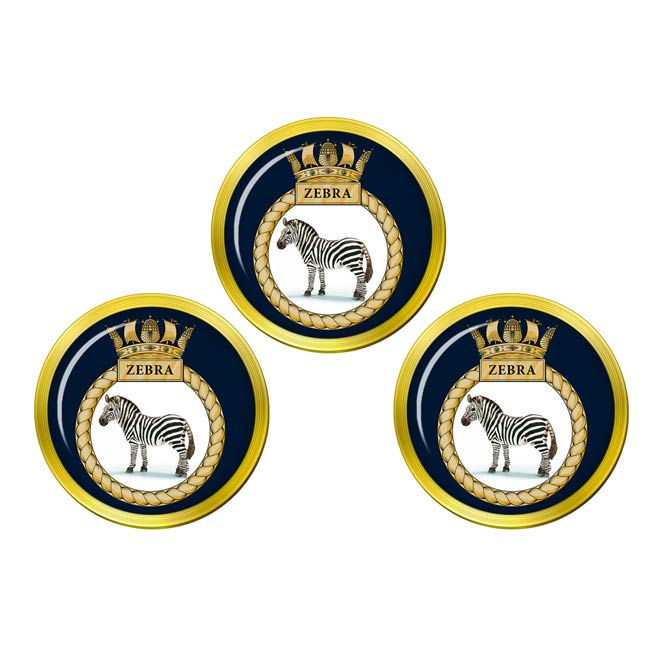 UK Gift Shop HMS Zebra, Royal Navy Golf Ball Markers