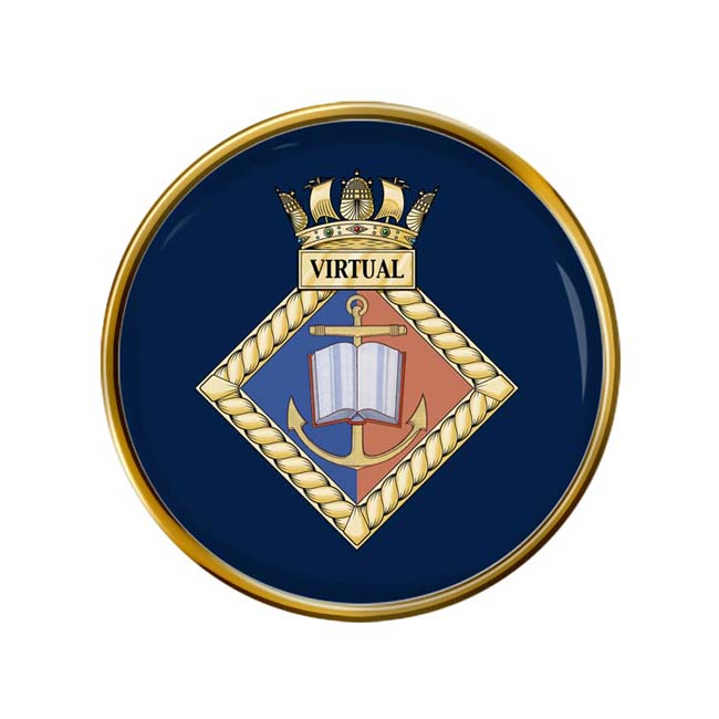 UK Gift Shop University Royal Naval Unit URNU Virtual, Royal Navy Pin Badge