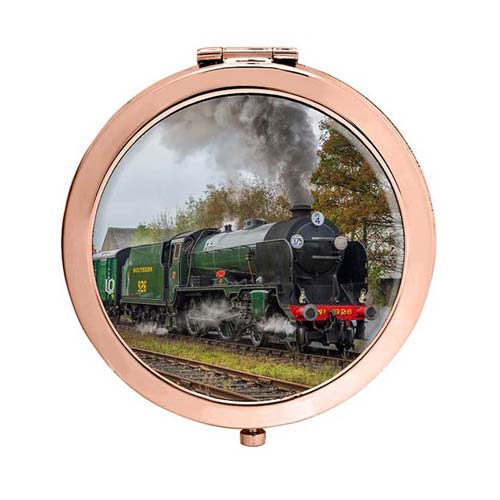 UK Gift Shop Southern Railways Steam Train Compact Mirror