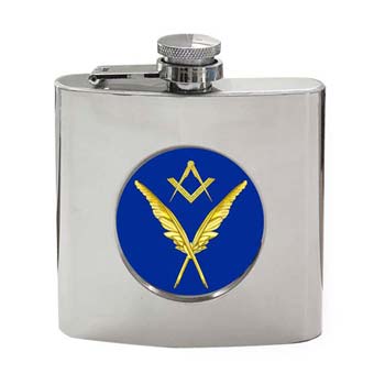 UK Gift Shop Masonic Lodge Secretary Hip Flask