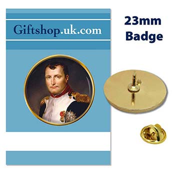 UK Gift Shop Napoleon Bonaparte 1812 Pin Badge