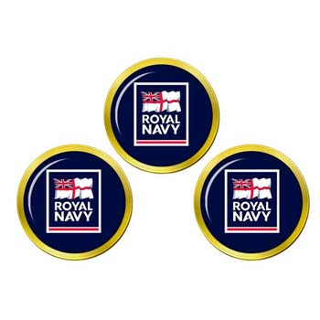 UK Gift Shop Royal Navy Logo Golf Ball Markers