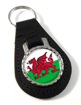 UK Gift Shop Church in Wales Leather Key Fob